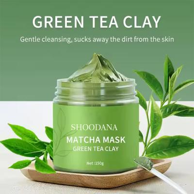 China Face Skin Care Factory Custom Logo Matcha Mud Clay Mask 150g Korean Organic Green Tea Clay Mask Private Label for sale