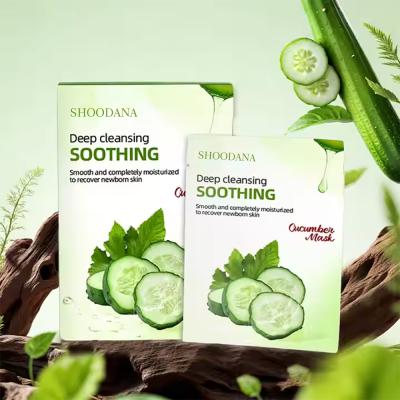 China Wholesale Natural Plant Mask Beauty Skin Care Moisturizing Nourishing Cucumber Face Mask for sale