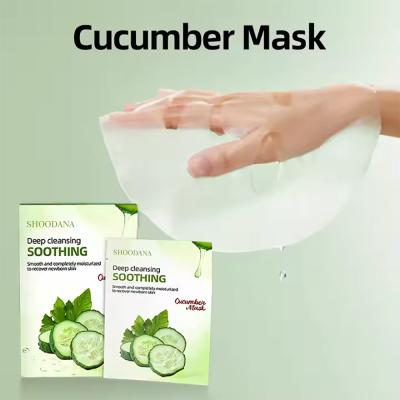 China Wholesale Natural Plant Mask Beauty Skin Care Moisturizing Nourishing Cucumber Face Mask for sale