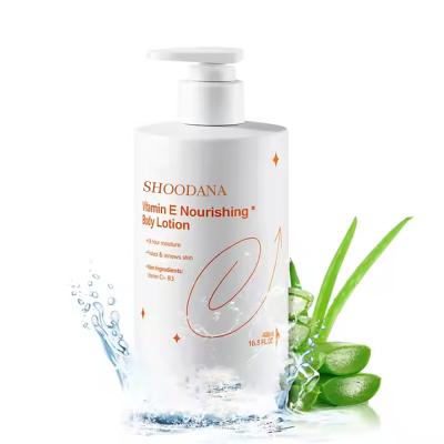 China Black Skin Whitening Body Lotion Vitamin E Body Lotion 480ml Brightening Body Cream for sale