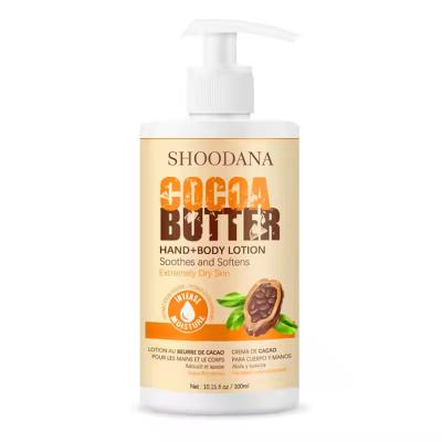 China Hot Sale Cocoa Butter Body Lotion Natural Smoothing Moisturizing Whitening Hand Face Hydrating Body Lotions Cocoa Butter Cream for sale