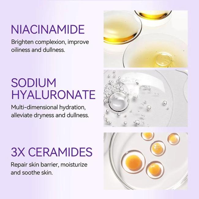 Face serum application