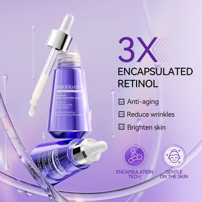 Face serum bottle display