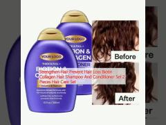 Versterken haar Voorkomen haarverlies Biotine Collageen Haar Shampoo En Conditioner Set 2 Pieces Hair Care Set