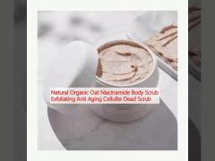 Natuurlijke biologische haver Niacinamide Body Scrub Exfoliating Anti Aging Cellulitis Dead Scrub