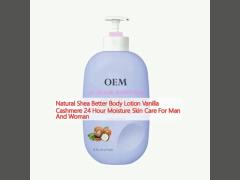 Natural Shea Better Body Lotion Vanille Kasjmier 24 uur vocht huidverzorging voor man en vrouw