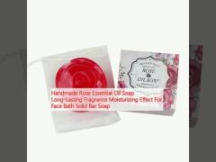 Handgemaakte Rose essentiële olie zeep Langdurige geur vochtinbrengend effect voor gezicht bad Solid bar zeep