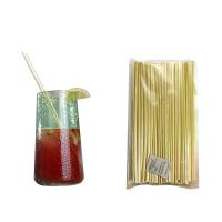 China Natural Wheat Drinking Straws 200mm Biodegradable Eco Friendly Bulk for sale