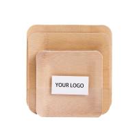 China Natural Bamboo Biodegradable Disposable Plates 18cm 23cm Eco Friendly Tableware for sale