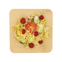 China Natural Bamboo Biodegradable Disposable Plates 18cm 23cm Eco Friendly Tableware for sale