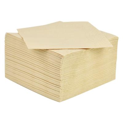 Cina 100 tovaglioli di carta inodori di Brown di conteggio, tovaglioli naturali di colore per le nozze in vendita