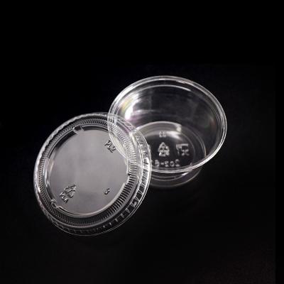 Cina Bio- poli tazze della parte della tazza eliminabile biodegradabile della salsa con i coperchi in vendita