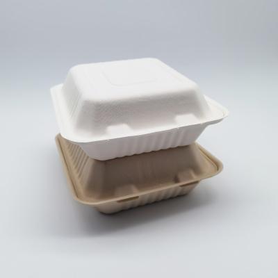 Cina Contenitori per alimenti laminati in canna da zucchero da tavola biodegradabili in bagassa da 8 pollici in vendita