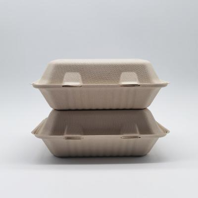 Cina 900ml Eco Bento Box eliminabile amichevole in vendita