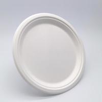 China 6 Inch Biodegradable Bagasse Round Plate 155mm Heavy Duty Disposable Eco Friendly for sale