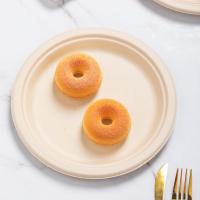 China 6 Inch Biodegradable Bagasse Round Plate 155mm Heavy Duty Disposable Eco Friendly for sale