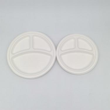 Cina Piatti eliminabili biodegradabili di carta divisi 2-Compartment 3-Compartment in vendita