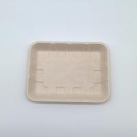 China Compostable Biodegradable Bagasse Tableware Disposable Rectangular Shape for sale