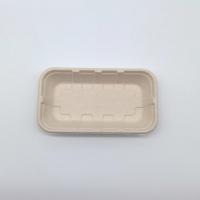 China Compostable Biodegradable Bagasse Tableware Disposable Rectangular Shape for sale