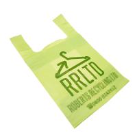 China Biodegradable Compostable Garbage Bag 13 Gallon 45 Gallon Vest Style T-Shirt Trash Bags for sale