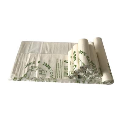 Cina BPI robusto di immondizia di colore bianco biodegradabile della borsa per la cucina in vendita