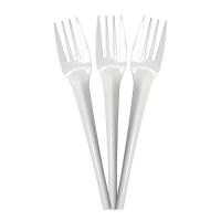 China PLA Biodegradable Cutlery Set 6.5 Inch Fork Knife Spoon Compostable Eco Friendly for sale
