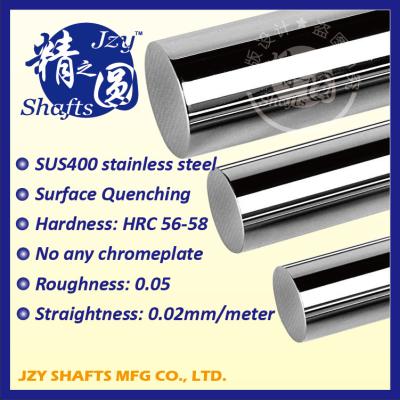 China sus400 surface quenching stainless steel bar HRC56-58 diameter 3mm-30mm for sale