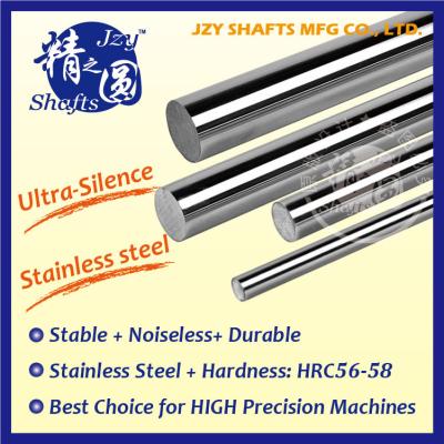 China 7mm surface hard stainless steel linear guide HRC56-58 straight round guide roughness 0.05 for sale