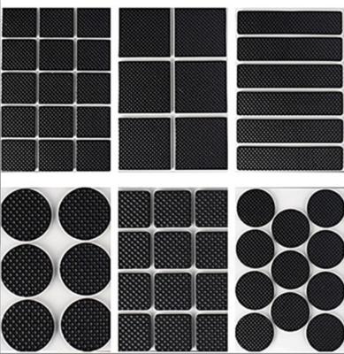 China Custom Size Black Mesh Silicone Rubber Moulding Gasket with Self-Adhesive Foot Pad for sale