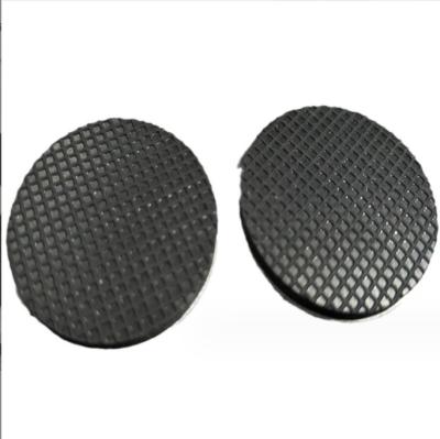 China Custom Size Black Mesh Silicone Rubber Moulding Gasket with Self-Adhesive Foot Pad for sale