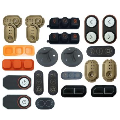 China EPDM NBR NR Silicone Rubber Custom Keypad 4x4 MIDI Keyboard Button Pad Moulding Service for sale