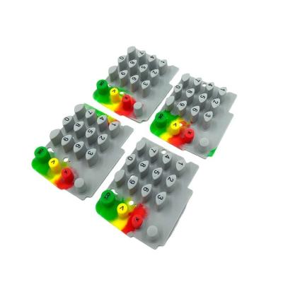China Customized Mobile Phones Silicone Rubber Key Pad with Carbon Pill EPDM NBR NR Material for sale