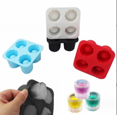 China Stocked Silicone Ice Cube Mold for Summer Bar Party Beer Ice Drink Tool Accessories for sale