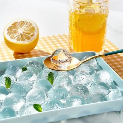 China Plastic Round Ice Cube Tray for Freezer Mini Circle Ice-Cube Maker Mold Arrivals for sale