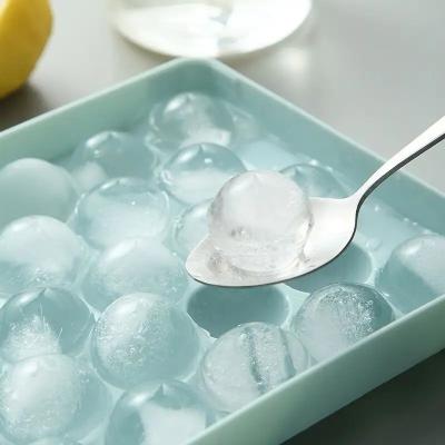 China Plastic Round Ice Cube Tray for Freezer Mini Circle Ice-Cube Maker Mold Arrivals for sale