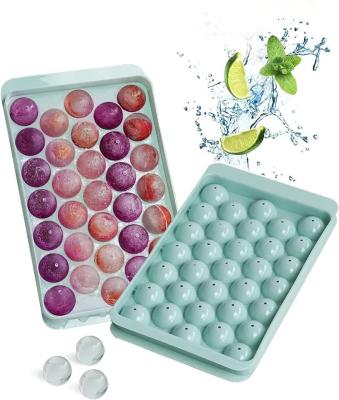 Cina 3D Whisky Drink Ice Ball Cube Maker Mold Trays Sostenibili e Palette Moulds con coperchio in vendita