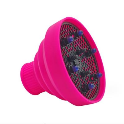 China Collapsible Curly Hair Blow Dryer Diffuser with Silicone Material and Moulding Service for sale