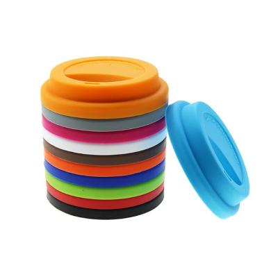 Chine Coupe à boissons Coupe à soucoupes Couvercle de tasse à café en silicone réutilisable Couvercle de tasse en caoutchouc coloré à vendre