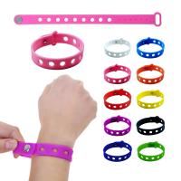 China Silicone Processing Design Adjustable Charms Wristband Bracelets for Events for sale