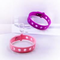 China Silicone Processing Design Adjustable Charms Wristband Bracelets for Events for sale