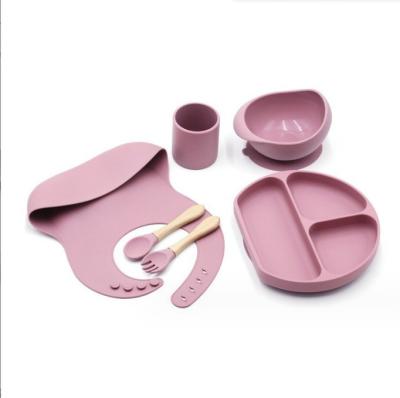 Cina Set di alimentazione in silicone Best seller Prodotti per bambini Piatti per bambini Set per neonati Set regalo in vendita