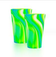 Quality 480ml 16 OZ BPA Free Silicone Durable Pint Beer Drinking Cup Ideal for Promotion for sale