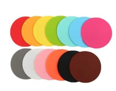 China Hotel Coaster with Bottle Opener Round Shape Soft Rubber Material Fire Paint Seal Pad for sale