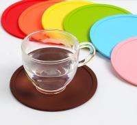 China Custom Round Silicone Drink Coaster None Design Style for Dining Table for sale
