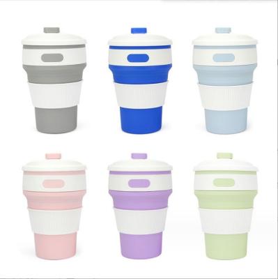China Silicone vouwbeker voor buitensport Draagbare reisbeker voor koffie Te koop
