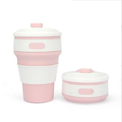 China Silicone vouwbeker voor buitensport Draagbare reisbeker voor koffie Te koop