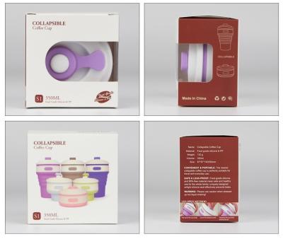 China Silicone vouwbeker voor buitensport Draagbare reisbeker voor koffie Te koop
