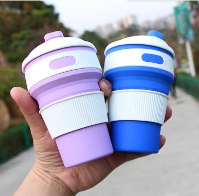 China Silicone vouwbeker voor buitensport Draagbare reisbeker voor koffie Te koop