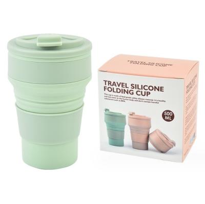 China 350ml Volume Food Grade Collapsible Silicone Sports Water Bottle with Custom Logo for sale