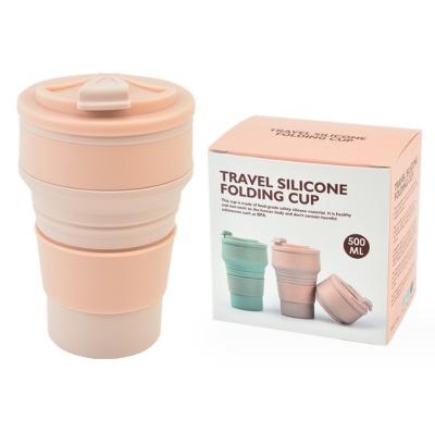 China 350ml Volume Food Grade Collapsible Silicone Sports Water Bottle with Custom Logo for sale